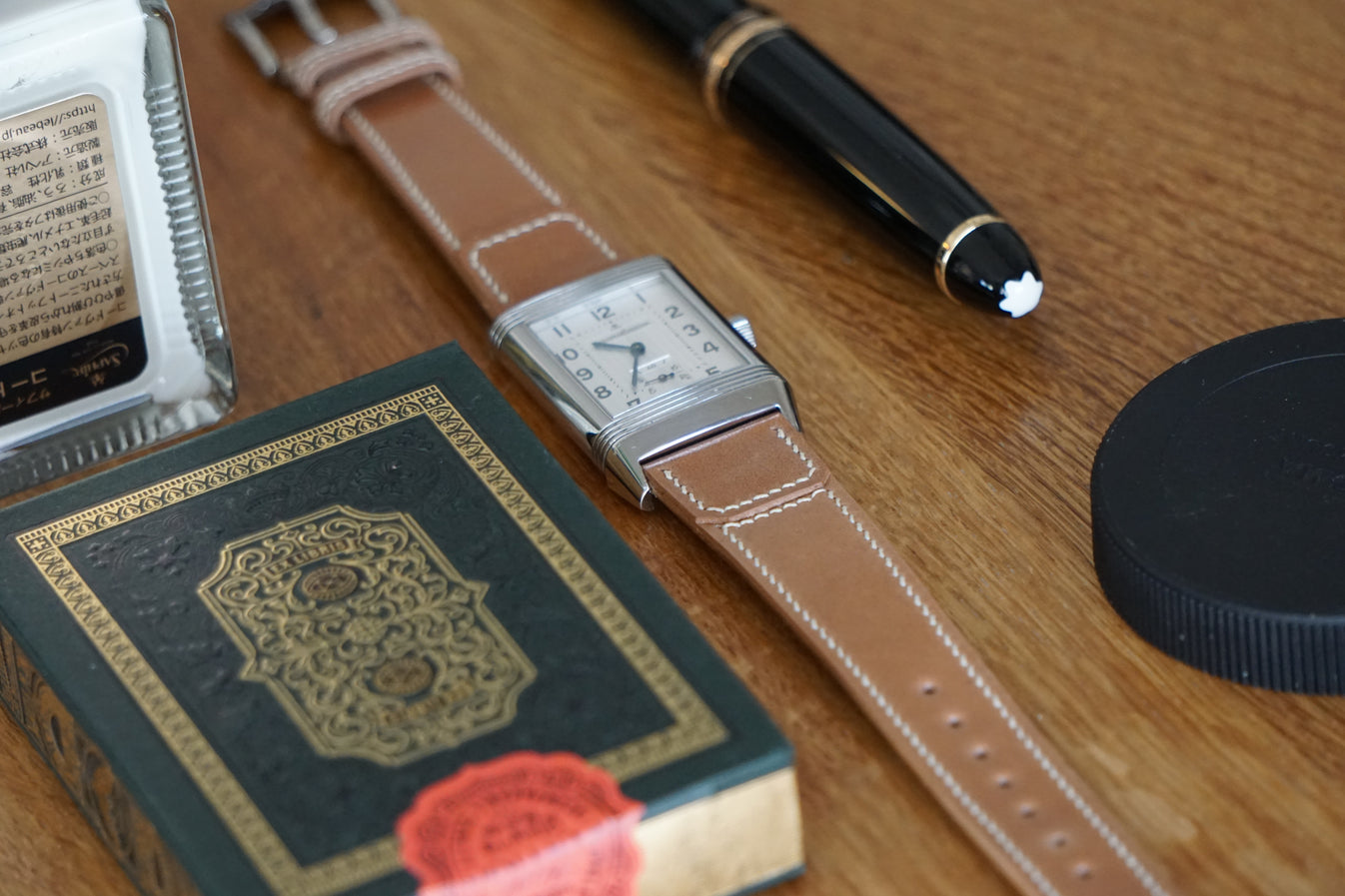 Natural coloured Reverso style shell cordovan watch strap. – JonesinTokyo