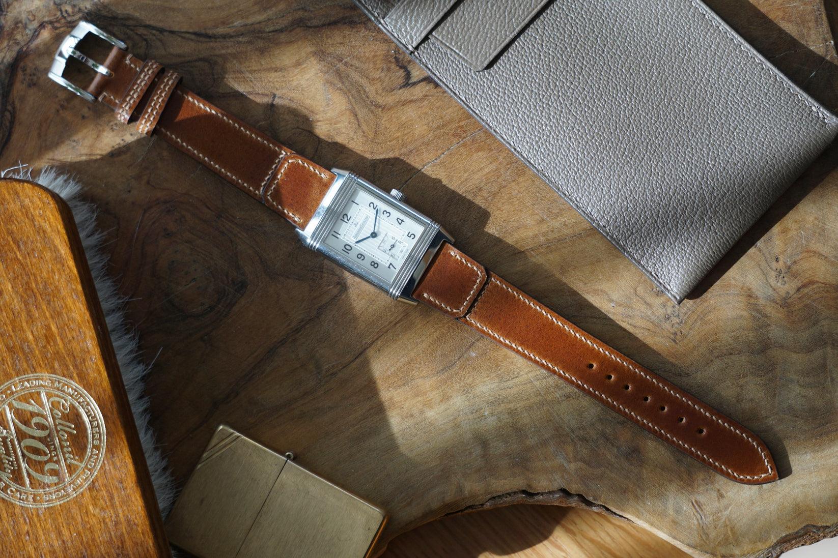 Reverso style Brown Shell cordovan watch strap. – JonesinTokyo