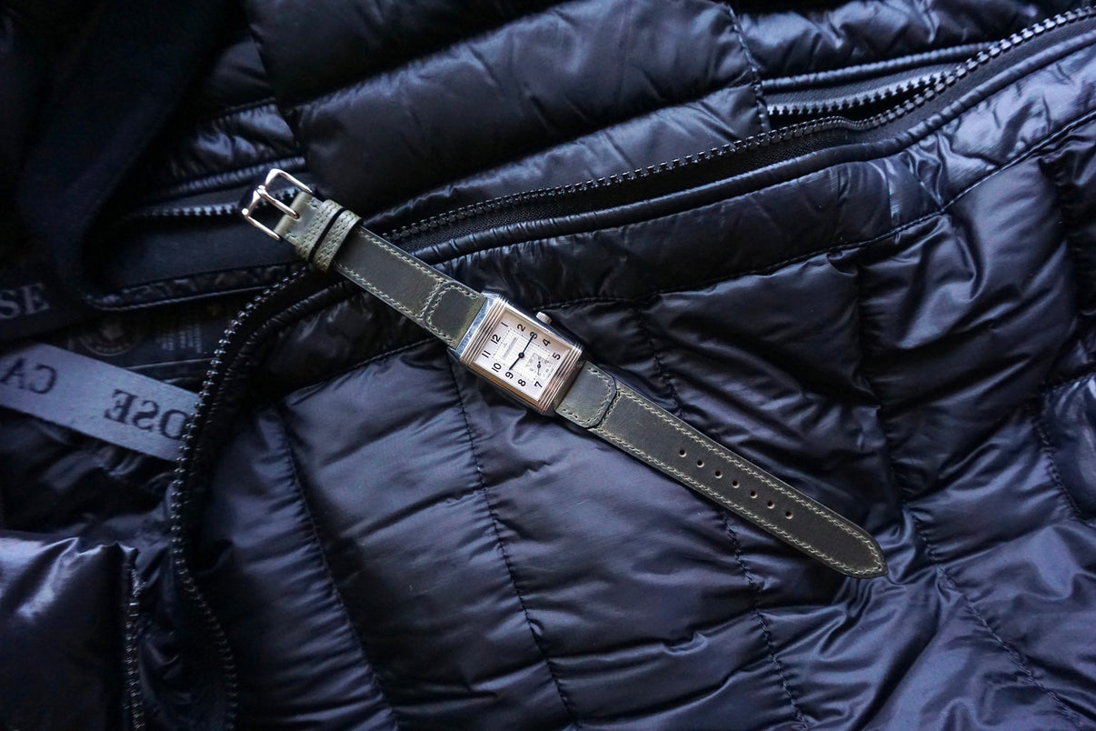 Reverso style watch strap in Green Chromexcel watch strap – JonesinTokyo